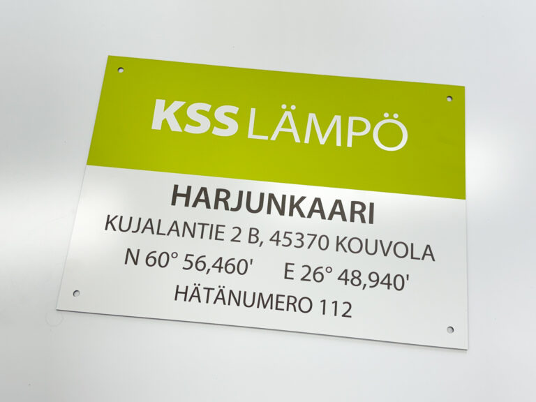 Kyltit, kilvet ja opasteet | Mainostoimisto Same-eYes | Kouvola